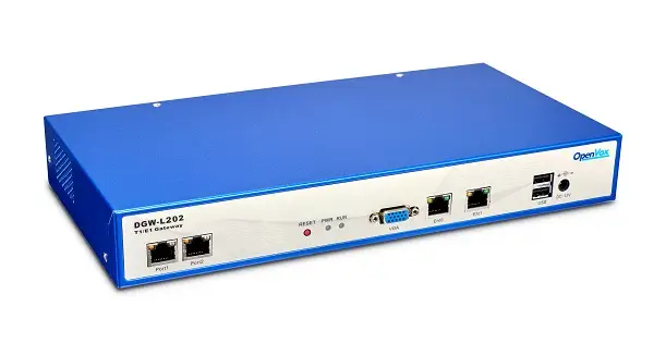 OpenVox DGW-L20X Gateway 1, 2 o 4 Puertos E1/T1/PRI Puerta de enlace