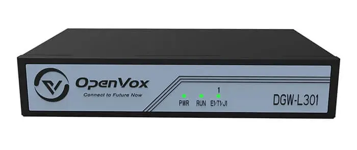 OpenVox DGW-L301 Gateway E1/T1/PRI Puerta de enlace VoIP 1 puerto RJ45