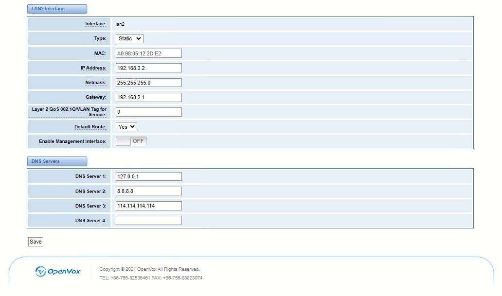 OpenVox DGW-L301 Gateway E1/T1/PRI Puerta de enlace VoIP 1 puerto RJ45