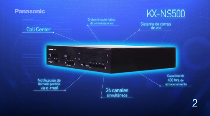 Conmutador Híbrido PBX Inteligente Panasonic KX-NS500